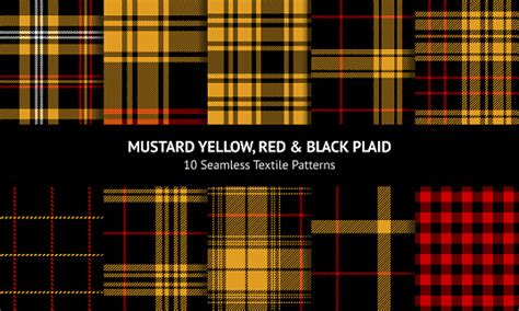겨자 노란색 빨간색 검은색으로 설정된 격자 무늬 패턴을 확인합니다 플란넬 셔츠 담요 이불 커버 기타 현대적인 봄 가을 겨울 패션 패브릭 디자인에 대한 매끄러운 어두운 밝은