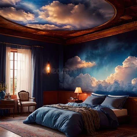 Cloud Cloudy Dream Sky Dreamy Theme Relaxing Bedroom Stock
