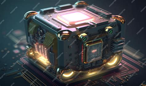 Premium Photo A Tiny Yet Powerful Component The Integrated Microchip