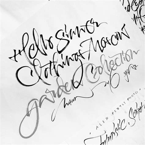 Arabic Calligraphy Styles On Black Ink Paper