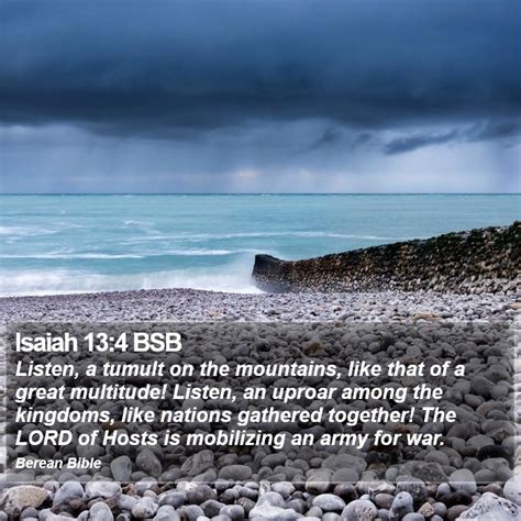 Isaiah 13 4 Bsb Christian Images