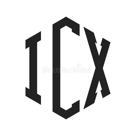 Icx Logo Design Initial Letter Icx Monogram Logo Using Hexagon Shape