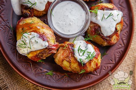 😋 Картопля в беконі запечена в духовці ️ Гуслянка