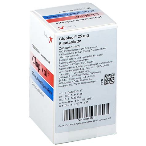 Clopixol® 25mg Wirkst 100 St Mit Dem E Rezept Kaufen Shop Apotheke