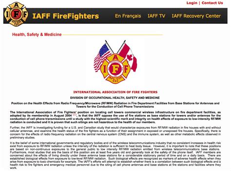 Position On The Health Effects From Radio Frequencymicrowave Rfmw