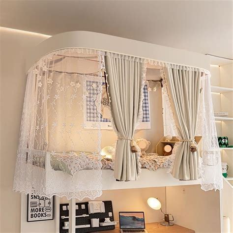 Bunk Bed Canopy Curtain With Frame Bed Tent For Top And