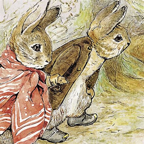 Beatrix Potter Mrs Rabbits Voice Was Heard Benjamin Bunny 120th
