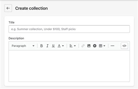 How To Add And Manage Shopify Collections Tinyimg