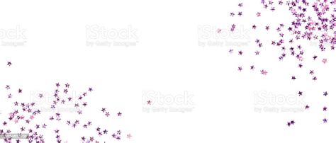 흰색 배경에 고립 된 별의 형태로 보라색 색종이 축제 날 배너 공휴일에 대한 스톡 사진 및 기타 이미지 공휴일 낮 달력 날짜 Istock