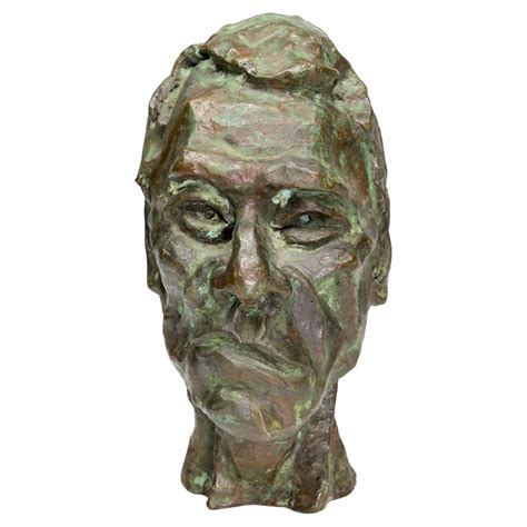 Fine Bronze Bust Of A Man In Manner Of Sir Jacob Epstein British 1880