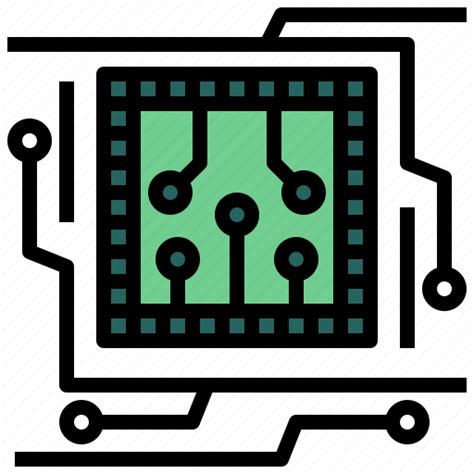 Semiconductor Microchip Technology Chip Cpu Processor 1 Icon Download On Iconfinder
