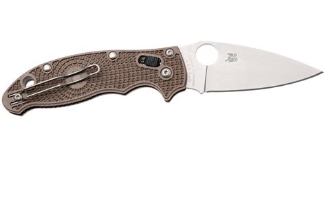 Spyderco Manix 2 Lightweight Cpm 15v C101pbn15v Brown Frn Sprint Run