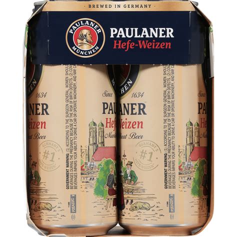 Paulaner Beer Munich Wheat Hefe Weizen 16 9 Fl Oz Delivery Or Pickup Near Me Instacart