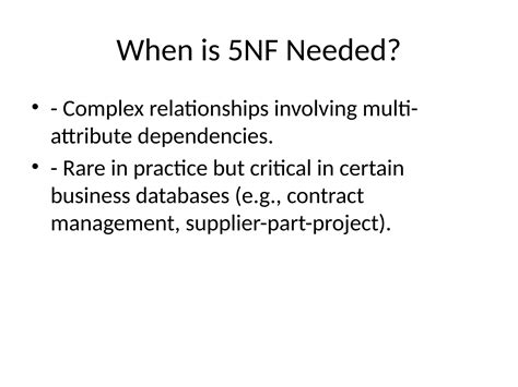 5nf Dbms Presentation5nf Dbms Example Presentation Pptx