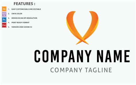Orange Color Software And It Company Vector Design Logo Template
