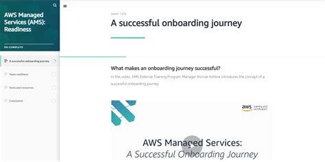 aws managed services ams readiness tutorials dojo