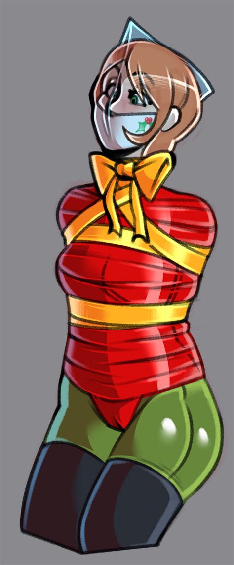 Rule 34 Arms Behind Back Asphyxiation Bag Over Head Bondage Brown Hair Female Gag Green Eyes