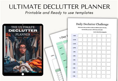 Ultimate Declutter Printable Planner Decluttering Checklist And Cleaning Journal Spring