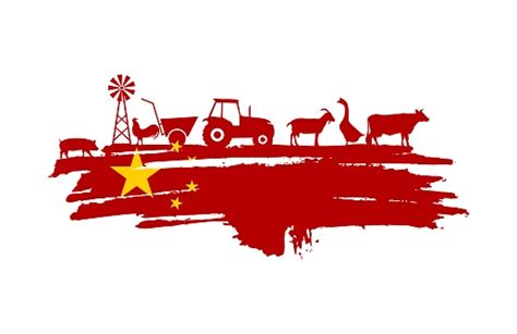 중국의 국기로 질감이있는 농업 아이콘으로 브러쉬 스트로크 에코 제품에 대한 배경 건강한 식생활에 대한 스톡 벡터 아트 및 기타 이미지 건강한 식생활 경제 계절