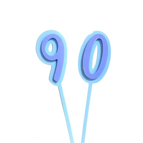 Number Cake Topper Blue
