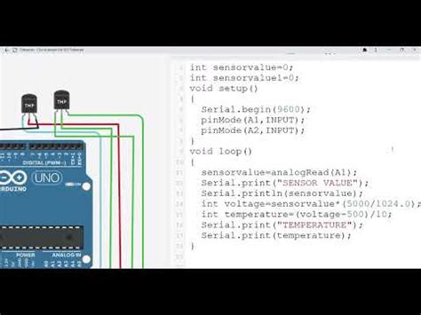 Lm35 Temperature Sensor Interfacing Tinkercad Arduino Tutorial Step By