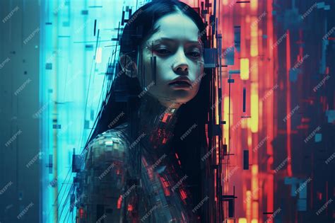 Premium Photo Digital Glitch Background Abstract Noise Effect Computer Screen Error Computer