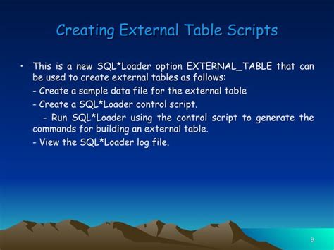 Oracle External Tables Ppt