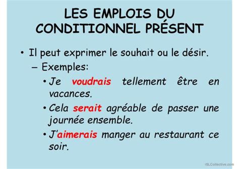 Wie Bildet Man Das Conditionnel Present