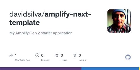 Github Davidsilva Amplify Next Template My Amplify Gen Starter Application