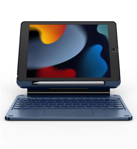 Dexnor For IPad 9th Generation Case With Keyboard Floating Cantilever Magnetic Stand Multi Touch