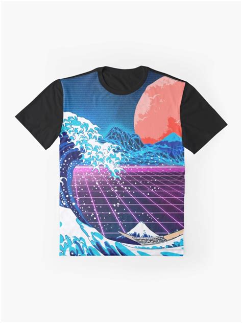 Synthwave Space The Great Wave Off Kanagawa Synthwavevaporwave