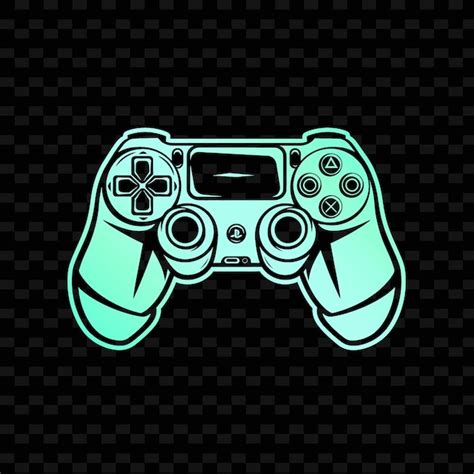 Premium Psd A Game Controller With A Green Glow On The Screen