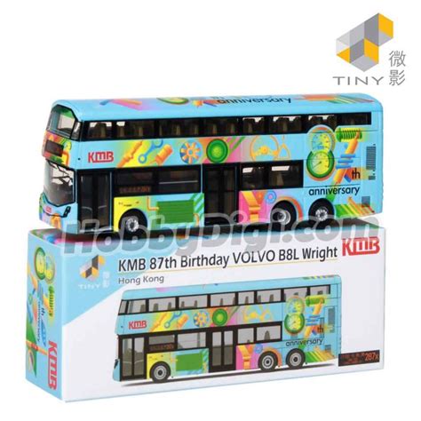 Tiny City Diecast Model Car Kmb 87th Birthday Volvo B8l Wright