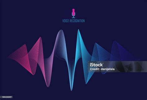 음성 인식 시스템 컨셉 배너 음파가 있는 스마트폰 벡터 일러스트 스톡 일러스트 가정 생활에 대한 스톡 벡터 아트 및 기타 이미지 가정 생활 개념 녹음 장비 Istock