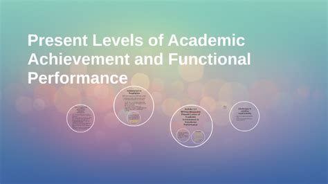 Present Levels Of Academic Achievement And Functional Perfor By Jennifer Jones On Prezi
