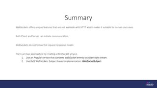 Server Interaction With Web Socket Protocol PPT