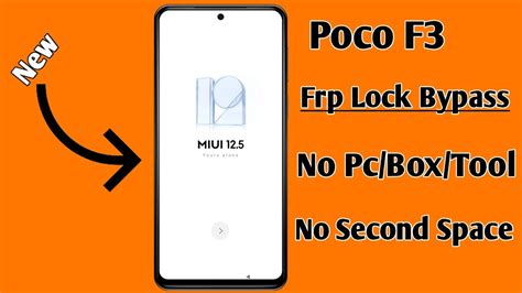 Poco F Unlock Google Account Lock Frp Bypass Without Pc No Second Space Reset Frp Lock