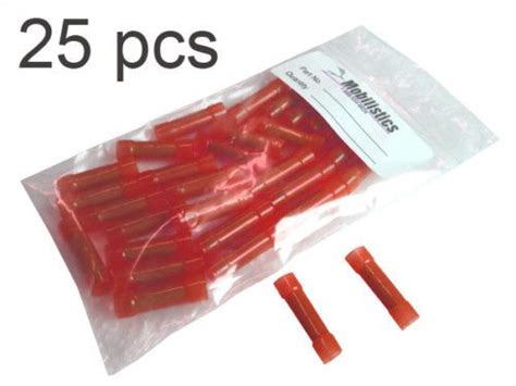 Find Red 22 18 Nylon See Thru Butt Splice Connector Qty25 In Yukon