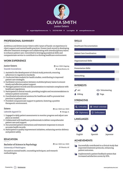10 Extern Resume Samples Templates For 2025