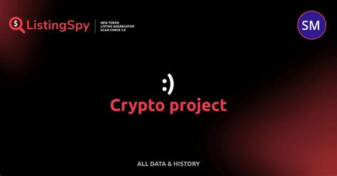 🙂 Crypto Project Smile Token Listings Events Analysis Listingspy