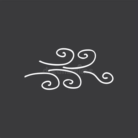 Wind Logo Vector Template Illustration Stock Illustration