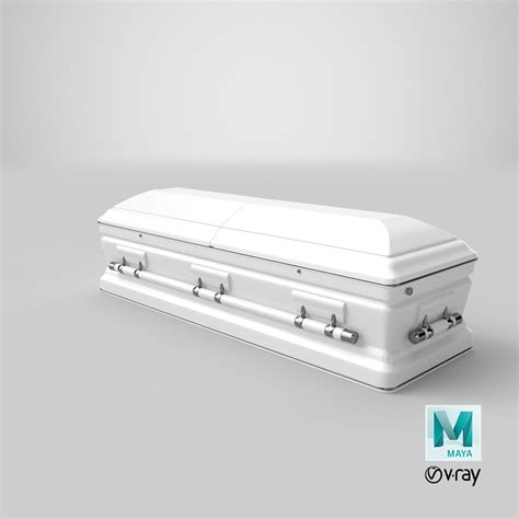 흰색 장례식 관 3d 모델 29 3ds Blend C4d Fbx Max Ma Lxo Obj Usdz Unitypackage Upk Gltf