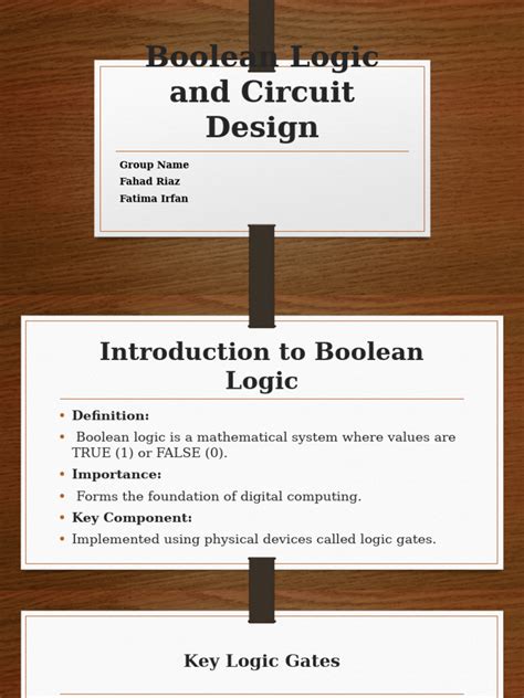 Boolean Logic And Circuit Design Computer Architecture 1 Pdf