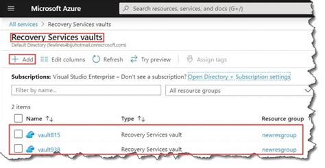 Azure Recovery Services Vault Azure Lessons