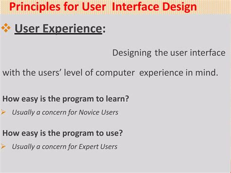 User Interface Designprinciples And Process Ppt