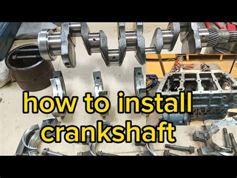 crankshaft installation, v1505 Kubota 4 cylinder engine, paano mag install - YouTube
