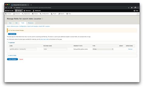 Create A Search Api Index For Location Data In Solr Docker With Solr