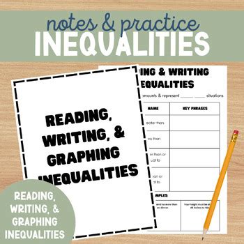 Inequalities Reading Writing Graphing By Purposeful Practice Edu