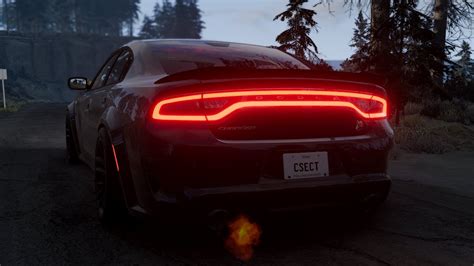 BeamNG| Dodge Charger SRT 392 Widebody Shooting Flames - YouTube