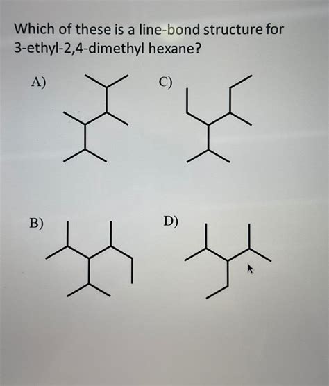 Answered Which Of These Is A Line Bond Structure… Bartleby
